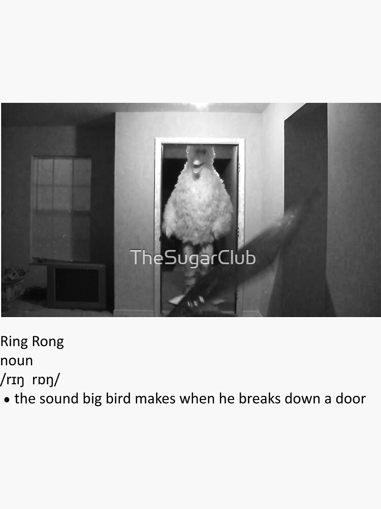 "RING RONG" Sticker for Sale by TheSugarClub | Redbubble