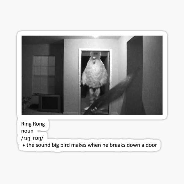 "RING RONG" Sticker for Sale by TheSugarClub | Redbubble