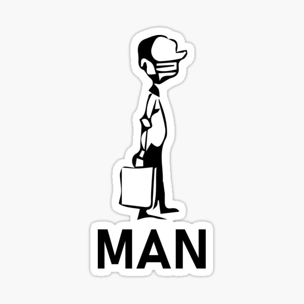 "Cartoon man" Sticker for Sale by GSJGROUP | Redbubble