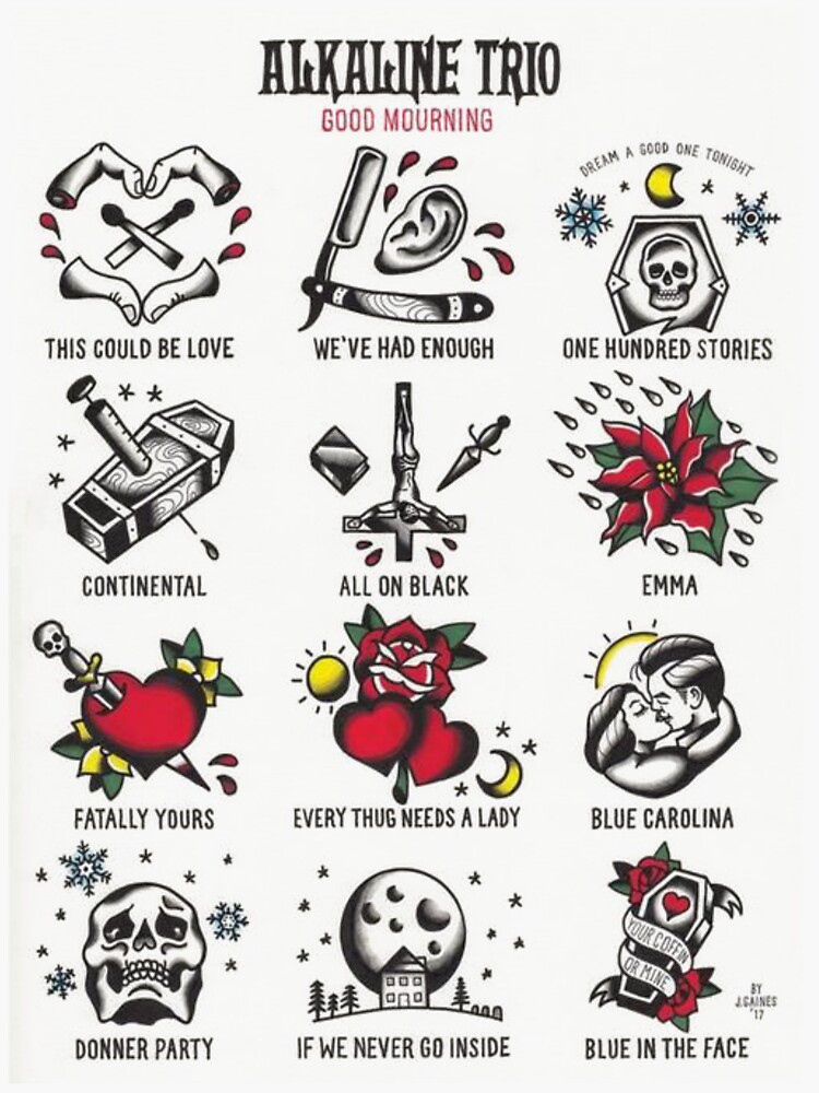 "best alkaline trio best selling" Sticker for Sale by Fetter20 | Redbubble