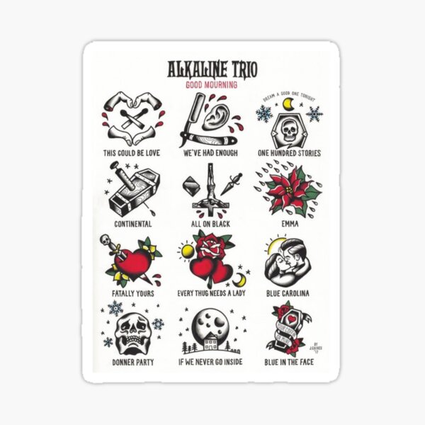 "best alkaline trio best selling" Sticker for Sale by Fetter20 | Redbubble