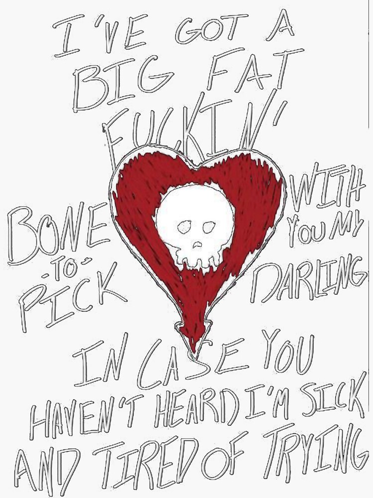 "best alkaline trio best selling" Sticker for Sale by Fetter20 | Redbubble