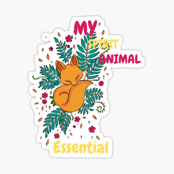 "my spirit animal Essential" Sticker for Sale by ROBOUE | Redbubble