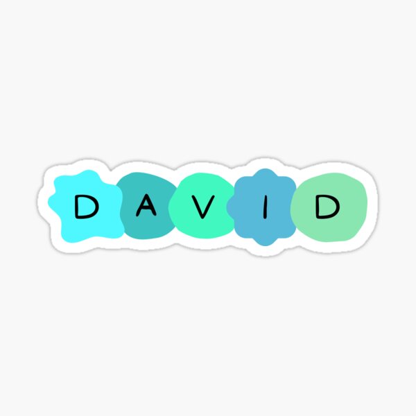 "David - Name " Sticker for Sale by Name-Bubble | Redbubble
