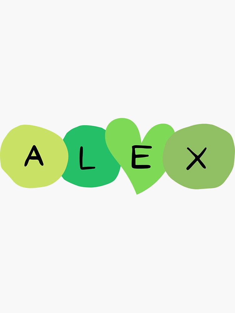 "Alex - Name " Sticker for Sale by Name-Bubble | Redbubble