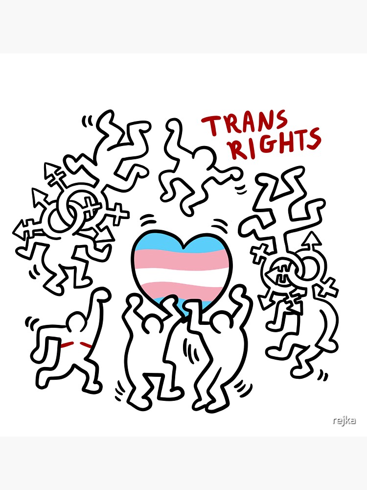 "Trans Rights!" Sticker for Sale by rejka | Redbubble