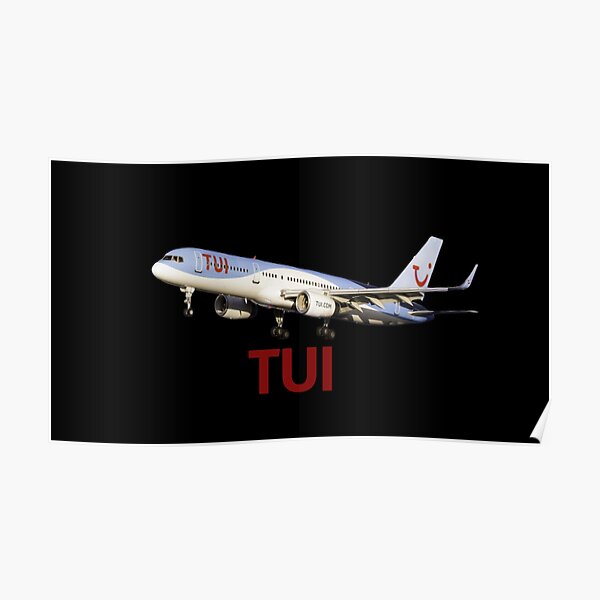 Póster «Avión Boeing B757 de TUI Airlines» de YourLuxuryShop | Redbubble
