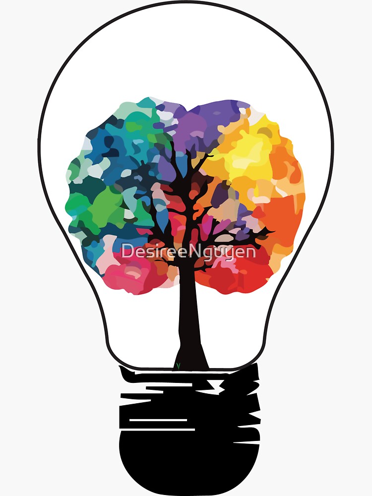 "Creative Mind" Sticker for Sale by DesireeNguyen | Redbubble