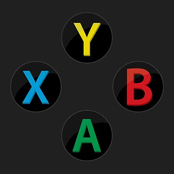 "Xbox Buttons" Sticker for Sale by Biochao | Redbubble