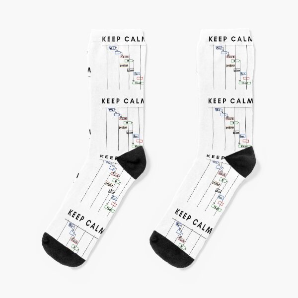 "Keep Calm Project manager project plan gantt" Socks for Sale by ...