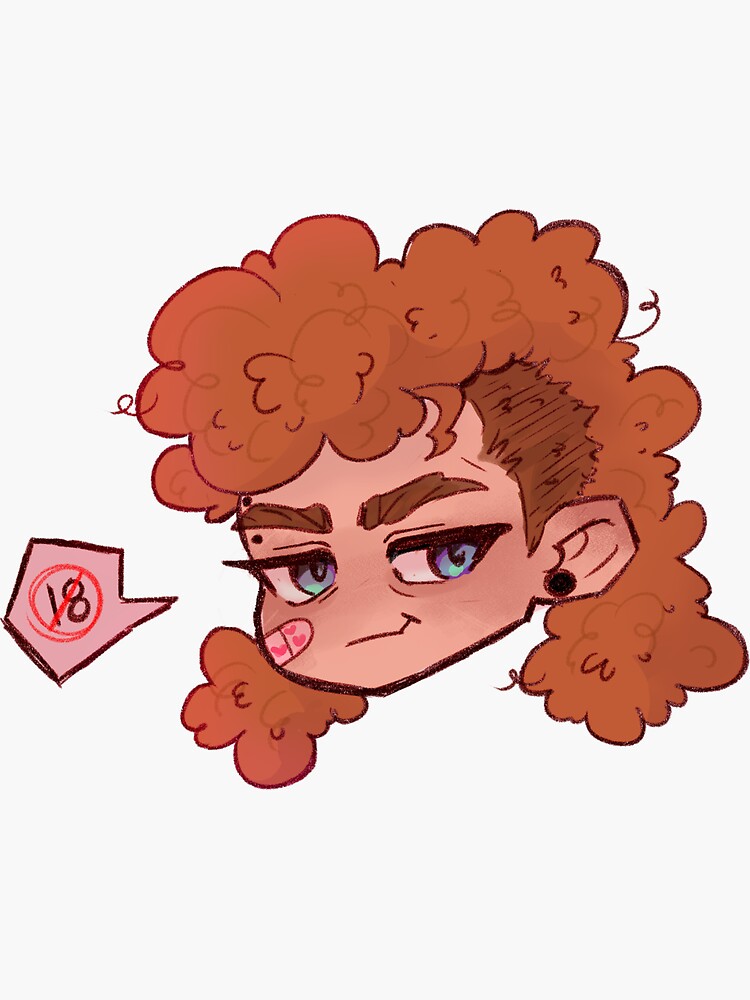 "Lead Chibi Head - Moxxi's " Sticker for Sale by Apri-Draws | Redbubble