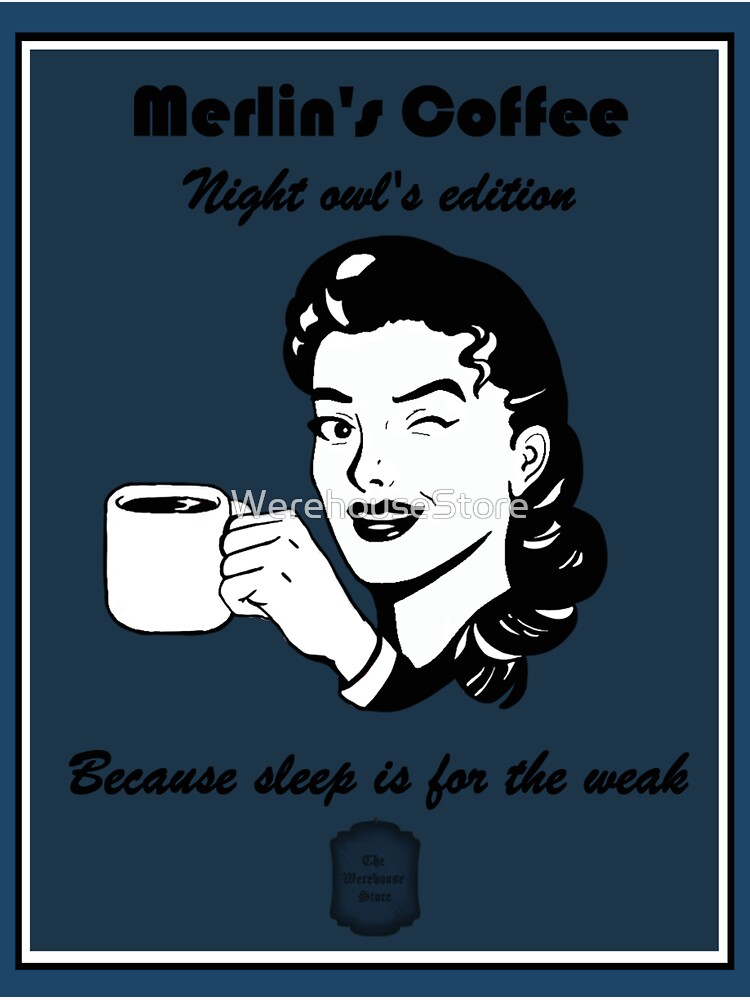 "Merlin's Coffee" Sticker for Sale by WerehouseStore | Redbubble