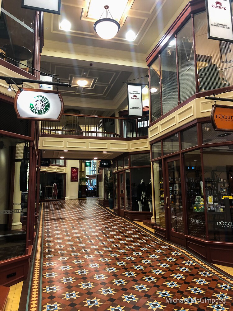 "Old Bank Arcade Wellington" Sticker for Sale by urbanfragments | Redbubble