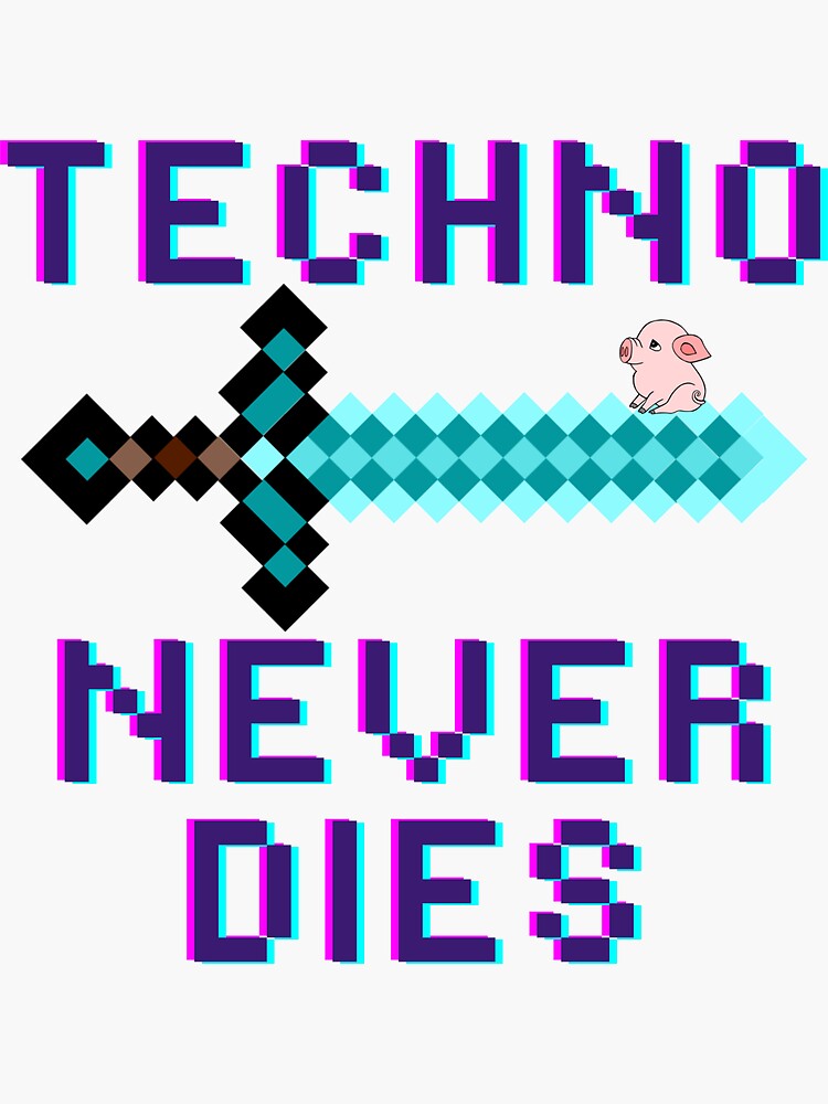 "Technoblade never dies - Design" Sticker for Sale by MarkusSchuberts ...