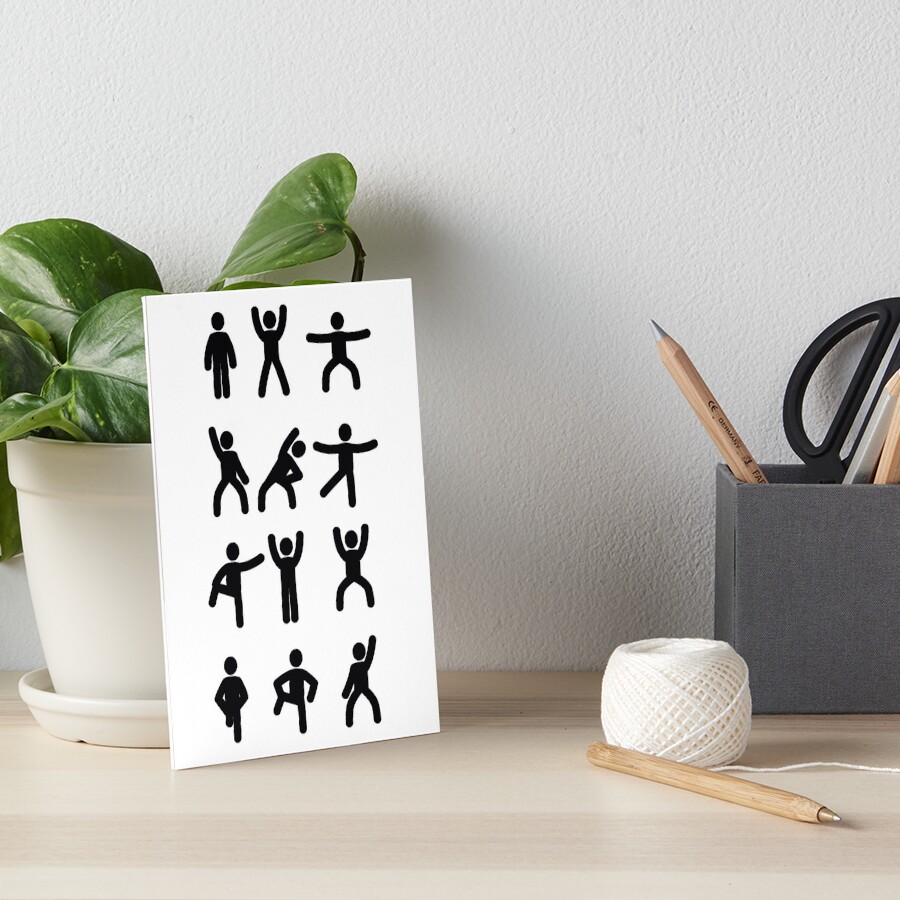 "Sports Stickman" Art Board Print for Sale by Aleksander37 | Redbubble