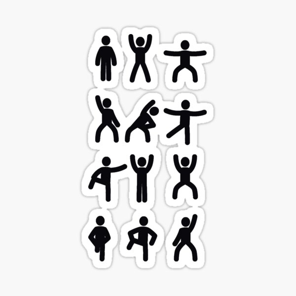 "Sports Stickman" Sticker for Sale by Aleksander37 | Redbubble