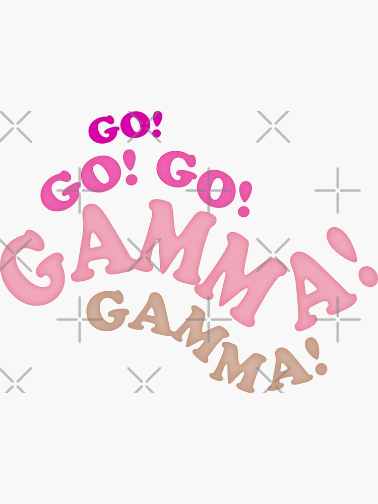 "Go Go Gamma" Sticker for Sale by wendyguzman | Redbubble