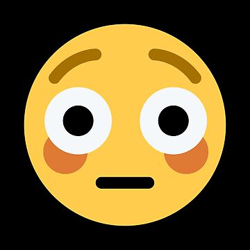 "Embarrassed Emoji" Sticker for Sale by john-ess | Redbubble