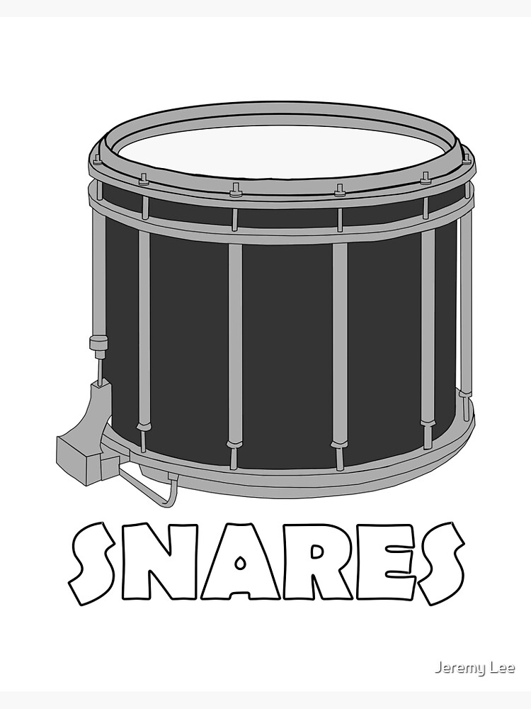 Marching Snare Drum Drawing