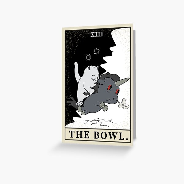 " Tarot Card Death Major Arcana - Funny Anime Cat Riding Evil Unicorn ...
