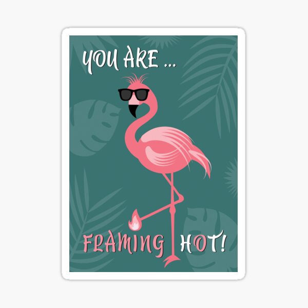 "You are flaming hot" Sticker for Sale by AYAZOU | Redbubble