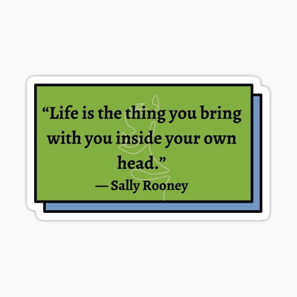 "Normal People Quote " Sticker for Sale by OumaMerch | Redbubble