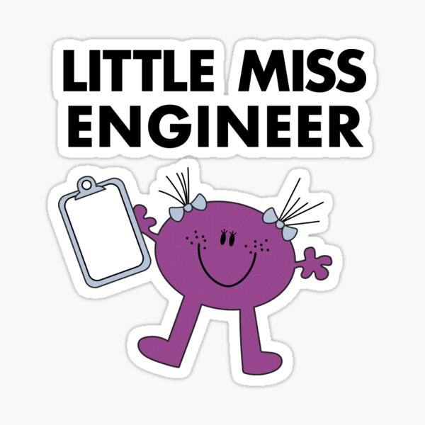 "little miss engineer meme" Sticker for Sale by mkaythen | Redbubble