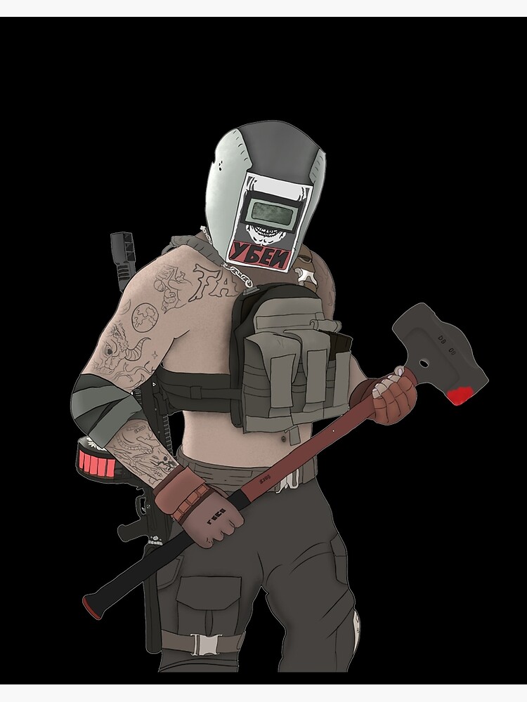 "Tagilla From Escape From Tarkov Drawing Art" Art Board Print for Sale ...