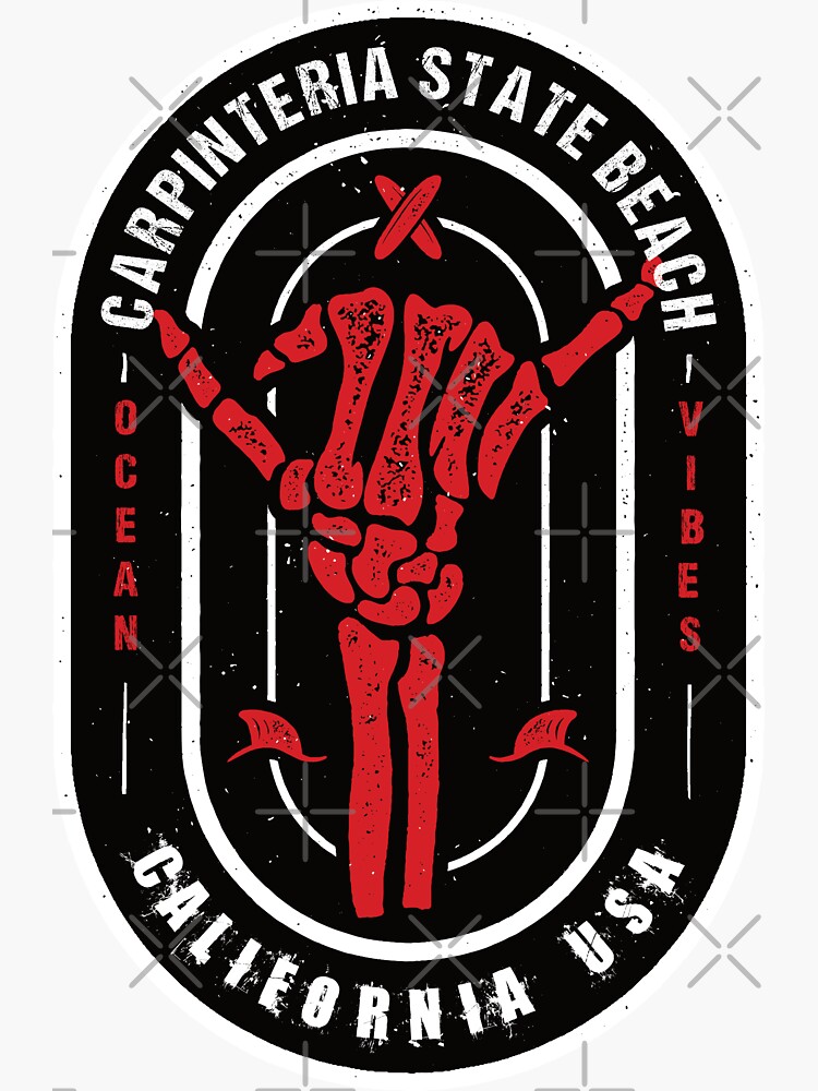 "Carpinteria State Beach Vintage" Sticker for Sale by LanikaiBeach ...