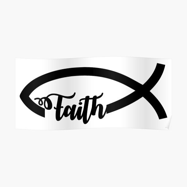 "Jesus Fish | Christian Faith | Ichthys" Poster for Sale by NobleForte ...