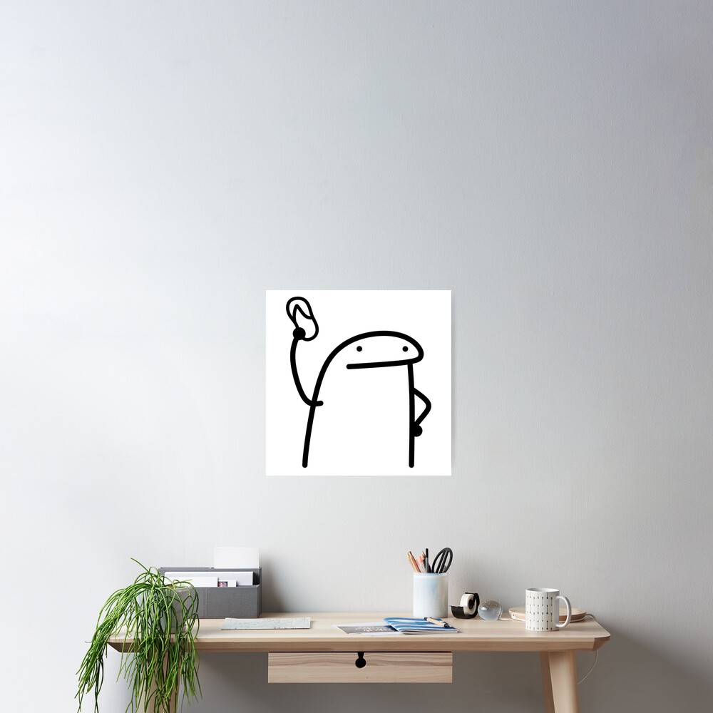 "Flork slipper meme stickers " Poster for Sale by ChStockOfficial ...