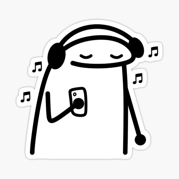 Flork Listening Music Meme Stickers Sticker For Sale By flork-listening-music-meme-stickers-sticker-for-sale-by