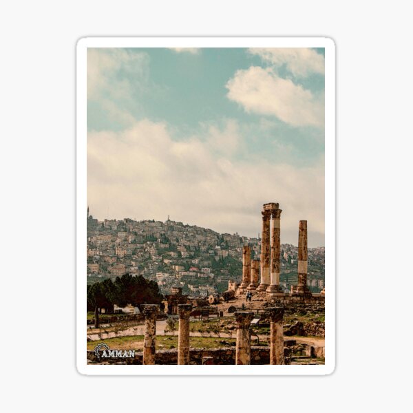 "Amman Jordan City" Sticker for Sale by PostersStickers | Redbubble
