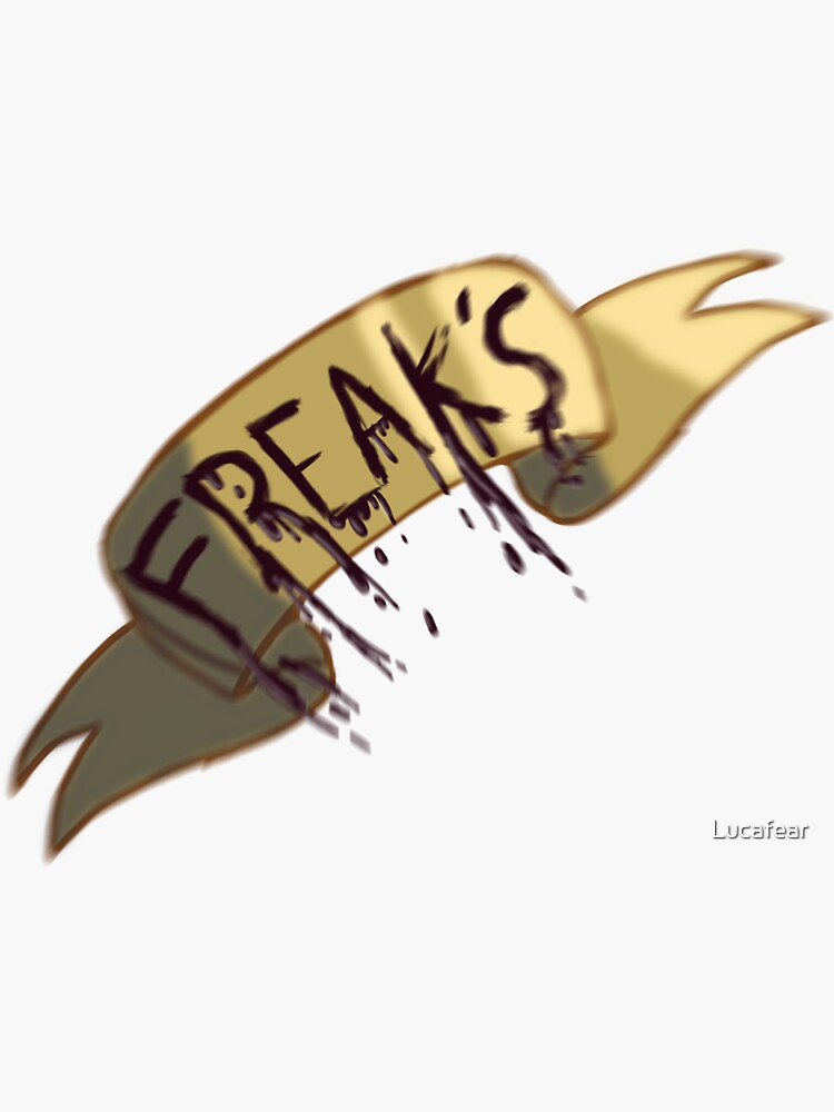 "Freaks Logo" Sticker by Lucafear | Redbubble