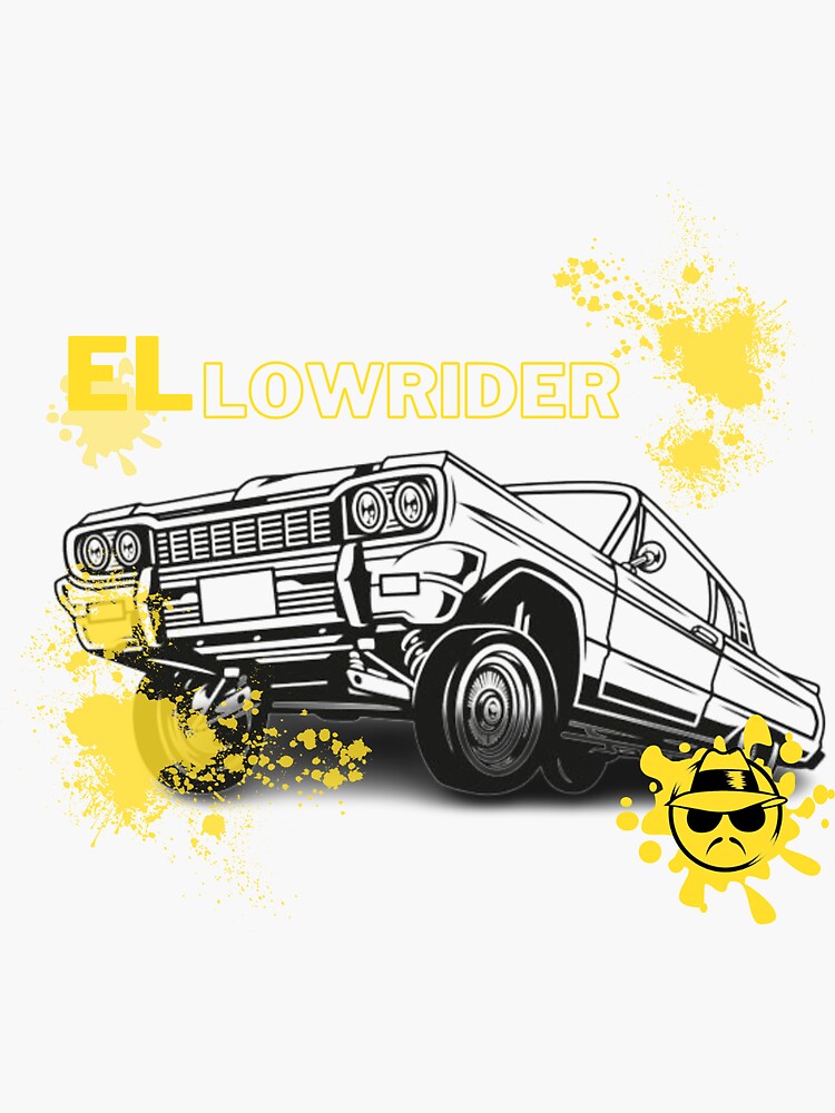 "Lowrider Chicano t-shirt" Sticker for Sale by zigyzagy2 | Redbubble