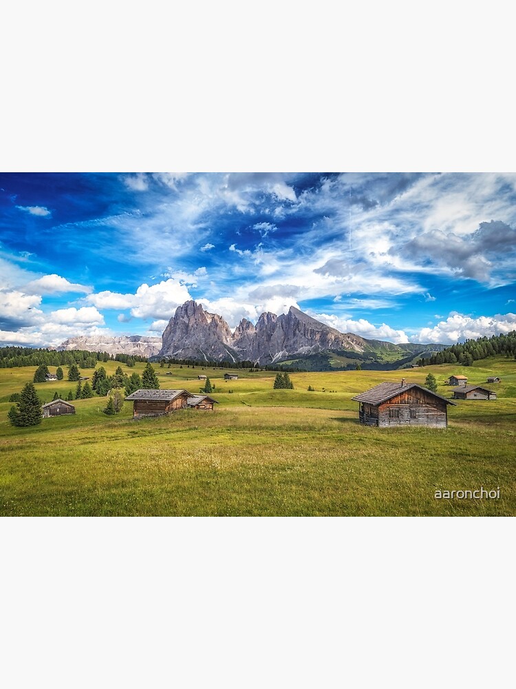 "Alpe di siusi alpine meadows" Poster for Sale by aaronchoi | Redbubble