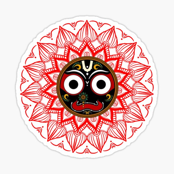 "Jagannath jai Jagannath lord Jagannath ji" Sticker for Sale by ...