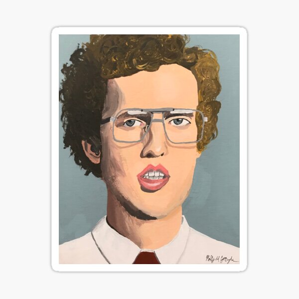"Napoleon Dynamite Painting" Sticker for Sale by howdymccall | Redbubble