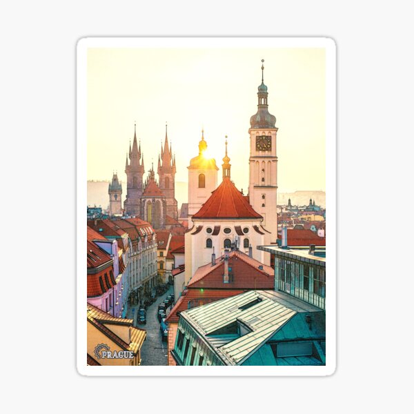 "Prague Czech Republic City" Sticker for Sale by PostersStickers ...