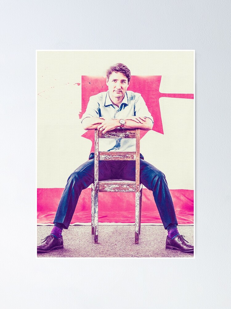 "Justin Trudeau [Mixed Media]" Poster by michaelroman | Redbubble
