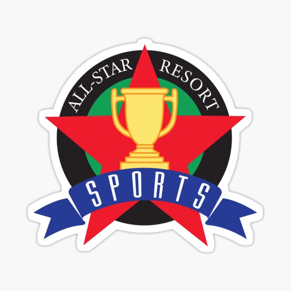 "All Star Sports Resort " Sticker for Sale by Lunamis | Redbubble