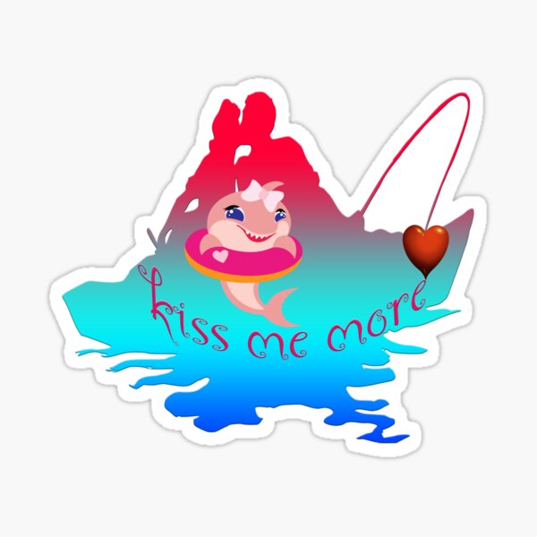 "kiss me" Sticker for Sale by aboyso | Redbubble