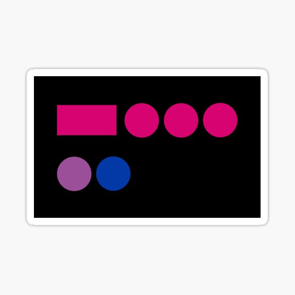 "Bi Flag Morse Code" Sticker for Sale by BeGayDoGood | Redbubble