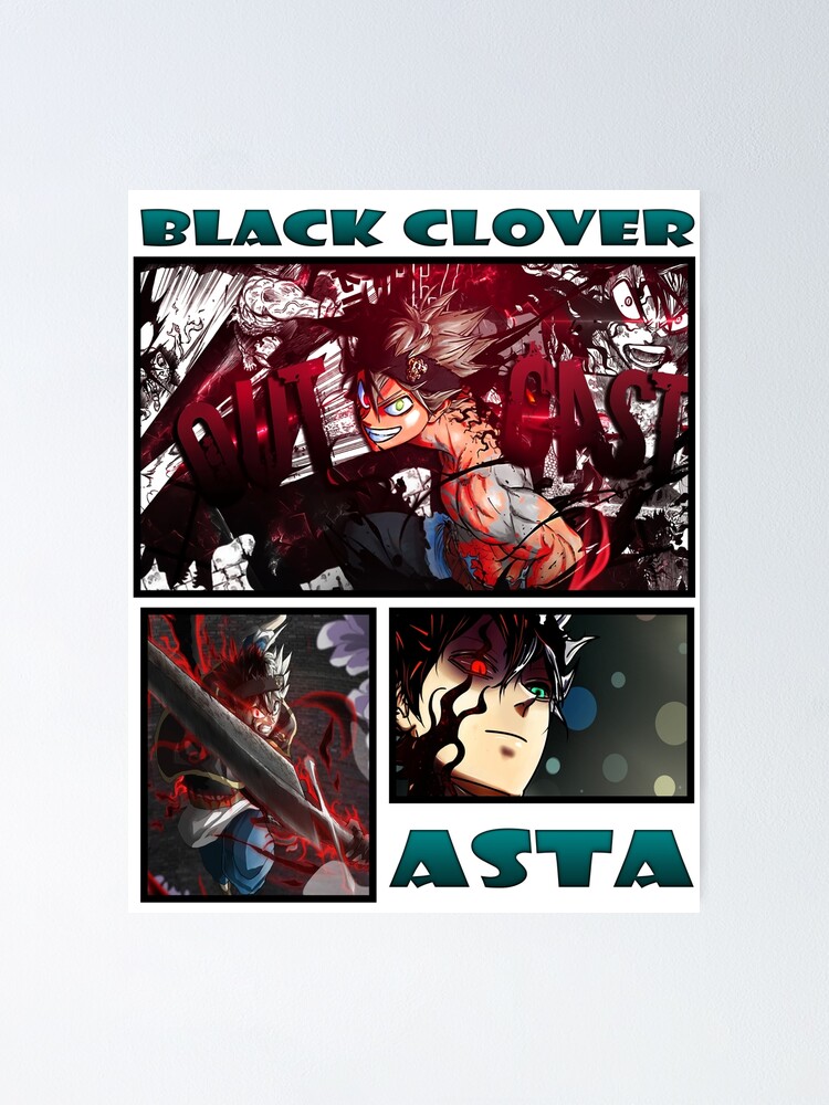 "black clover asta" Poster for Sale by adex16 | Redbubble