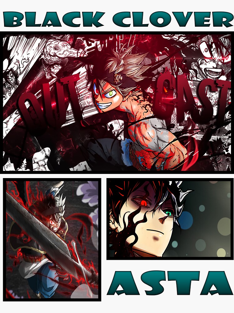 "black clover asta" Sticker for Sale by adex16 | Redbubble
