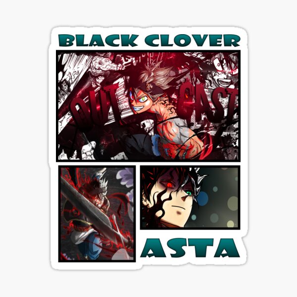 "black clover asta" Sticker for Sale by adex16 | Redbubble