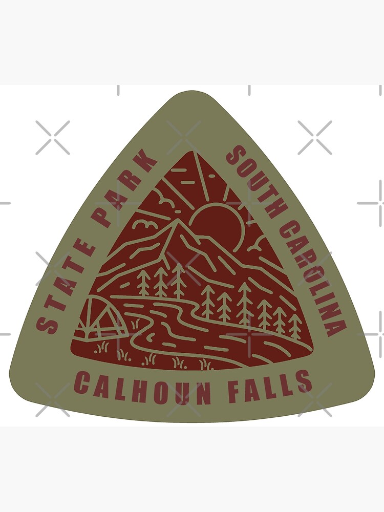 "Calhoun Falls State Park SC Triangle Logo" Poster for Sale by VanyaKar ...