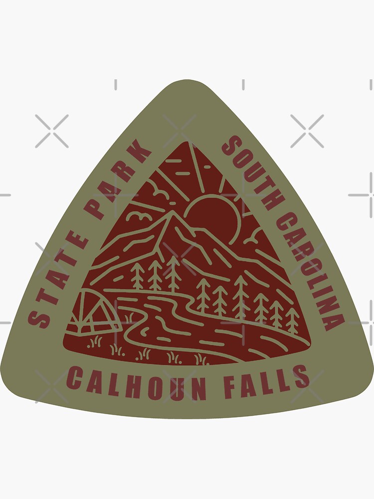 "Calhoun Falls State Park SC Triangle Logo" Sticker for Sale by ...