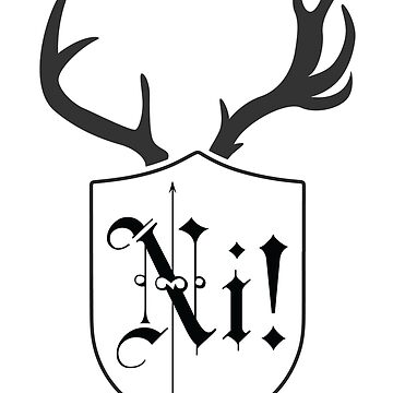 "Ni!" Sticker for Sale by ssan | Redbubble