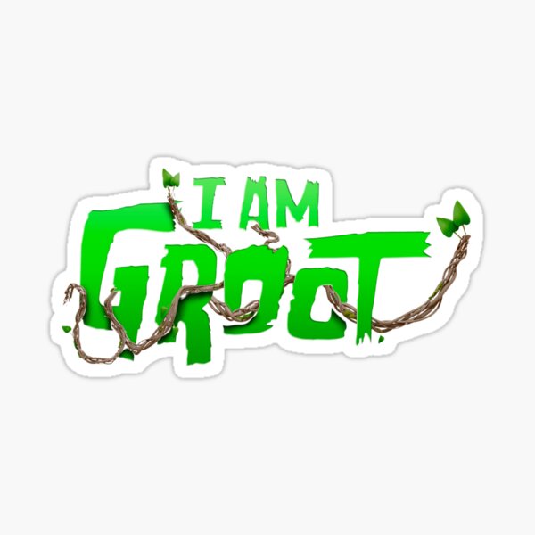"I AM GROOT" Sticker for Sale by AlexisAgostino | Redbubble